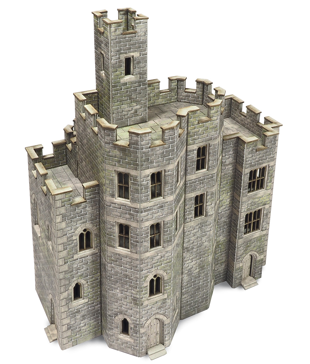 METCALFE PO294 Cardboard Construction Kit "CASTLES - CASTLE HALL" OO ...