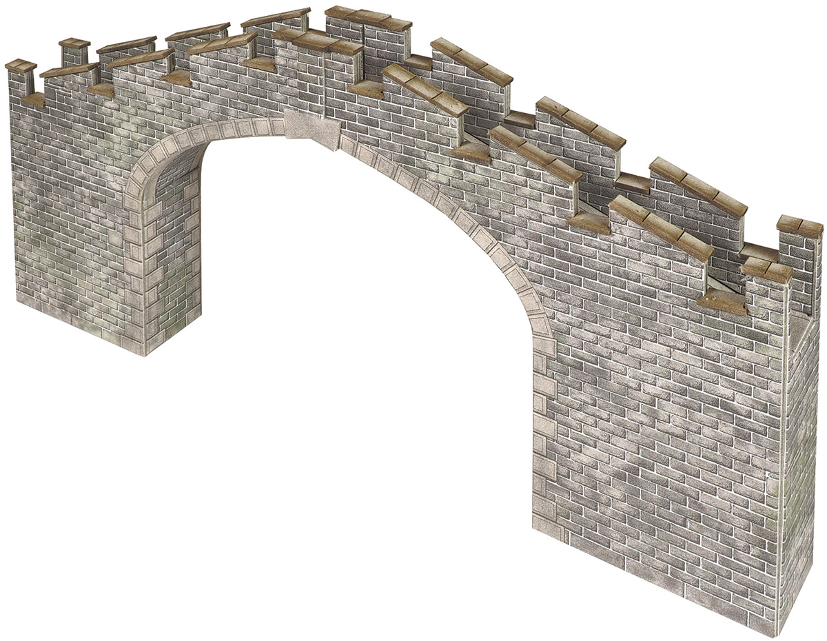 METCALFE PO296 Cardboard Construction Kit "CASTLES - CASTLE WALL BRIDGE ...